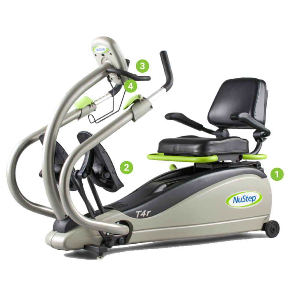 The NuStep T4r Inclusive Recumbent Cross Trainer